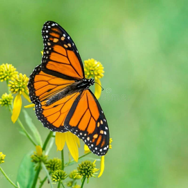 Papillon de monarque image stock éditorial. Image du zone - 71833129