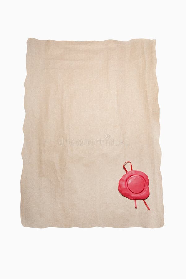 Papiro Selado Para Adicionar O Texto Ilustração Stock - Ilustração de ...