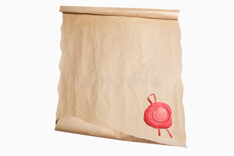 Papiro Selado Para Adicionar O Texto Ilustração Stock - Ilustração de ...