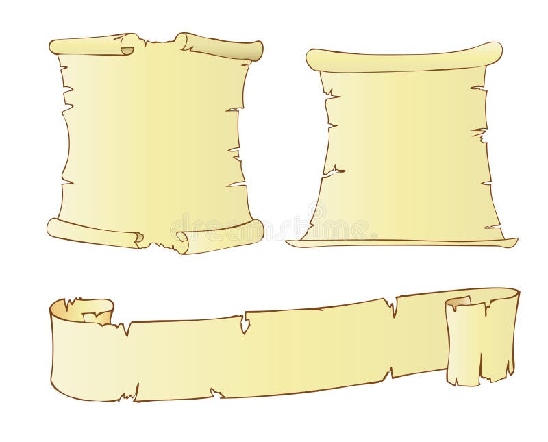 Papiro antiguo ilustración del vector. Ilustración de mensaje - 29005137