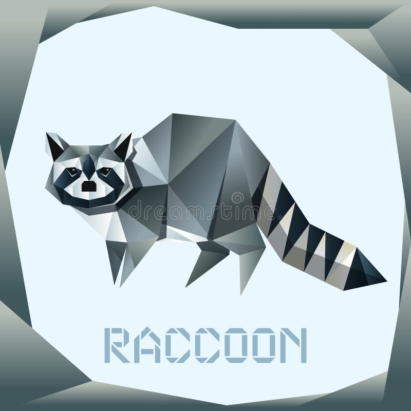 Papiroflexia Que Coloca El Mapache Ilustración del Vector - Ilustración ...