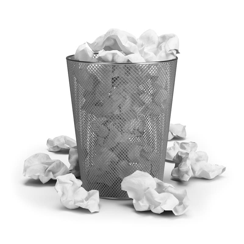 Papperskorg Stock Illustrationer, Vektorer, & Clipart – (2,495 Stock ...