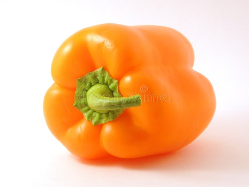 Orange paprika stock photo. Image of appetizer, ripe - 12118684