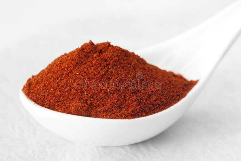 Paprika stock photo. Image of white, food, closeup, spoonful - 19227382