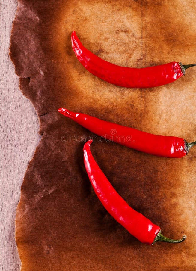 Paprika on parchment paper stock photo. Image of chili - 32986306