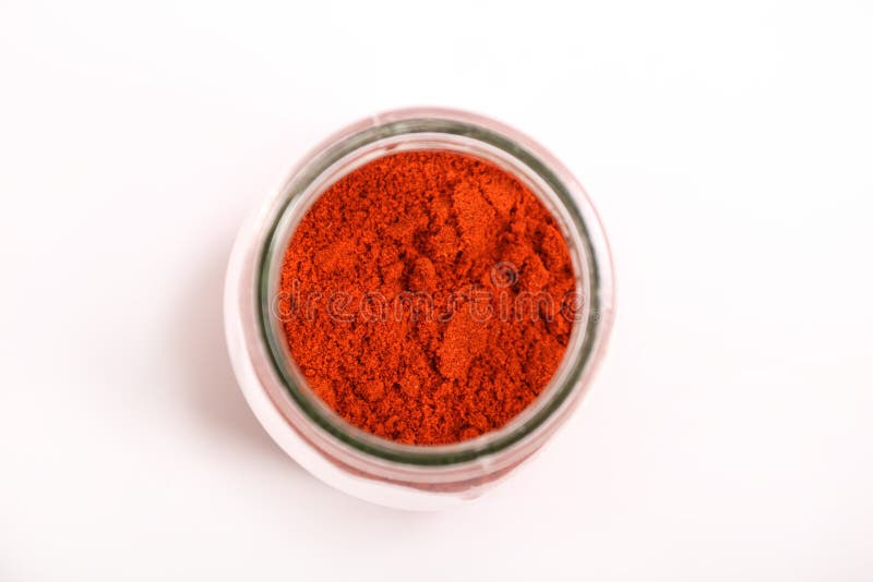 Red Paprika Powder in Wooden Bowl and Spoon Stock Image - Image of ...