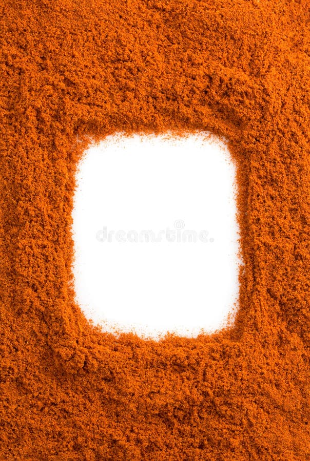 Paprika powder on white stock photo. Image of pepper - 43929340