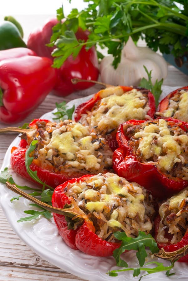 Paprika with rice fullly stock photo. Image of balkan - 38399644