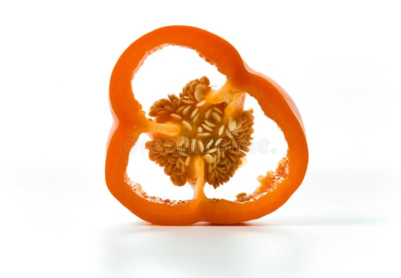 Paprika Slice stock photo. Image of isolated, slice, cross - 11605456