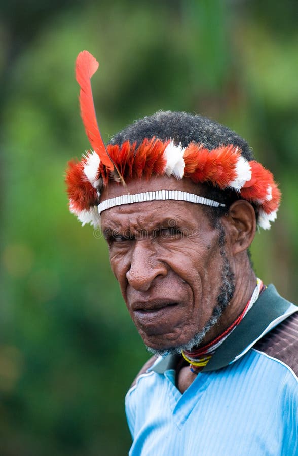 Papuan Man, Wamena, Papua, Indonesia Editorial Photo - Image of male ...