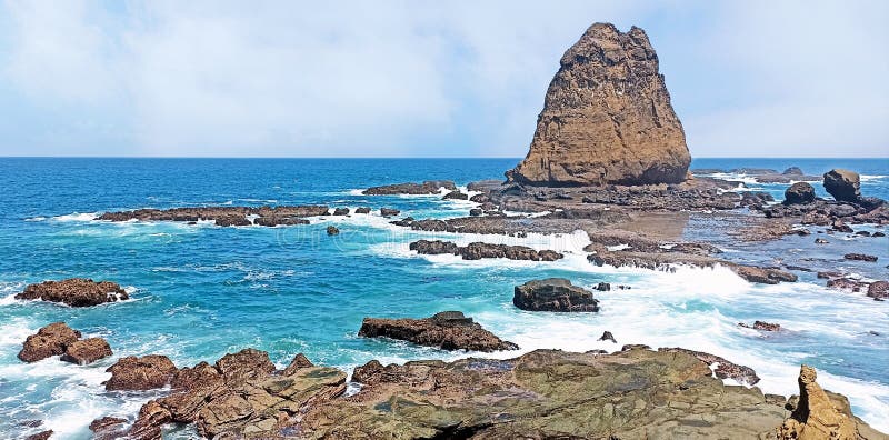 Papuma beach stock image. Image of beach, east, beautiful - 228925243