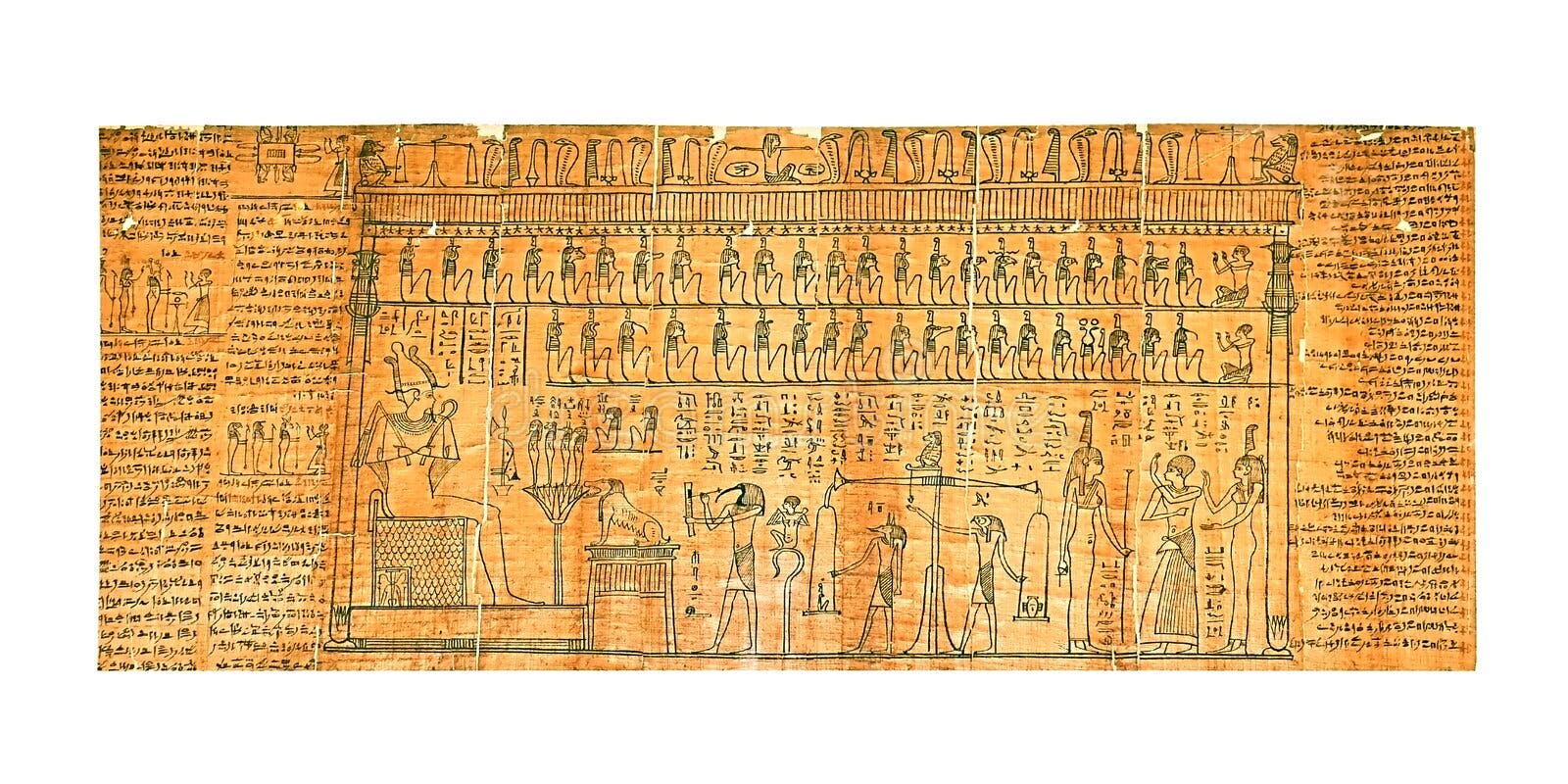 Ancient egyptian papyrus stock image. Image of ancient - 3605619