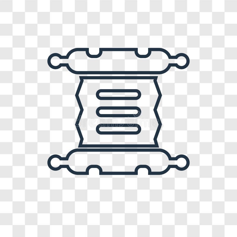 Papyrus Concept Vector Linear Icon Isolated on Transparent Background ...