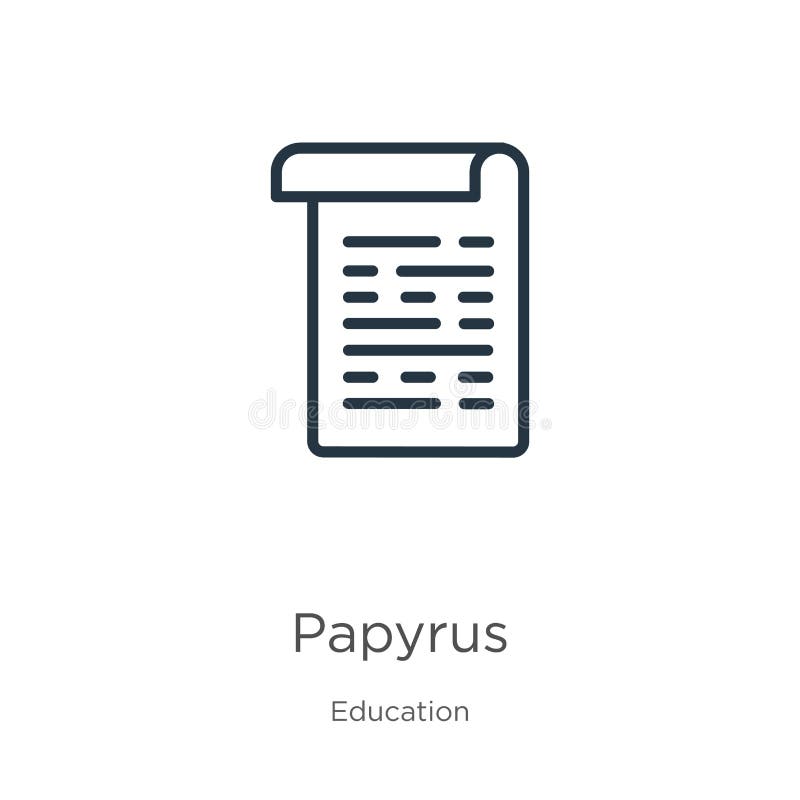 Papyrus Icon Vector. Trendy Flat Papyrus Icon from Education Collection ...