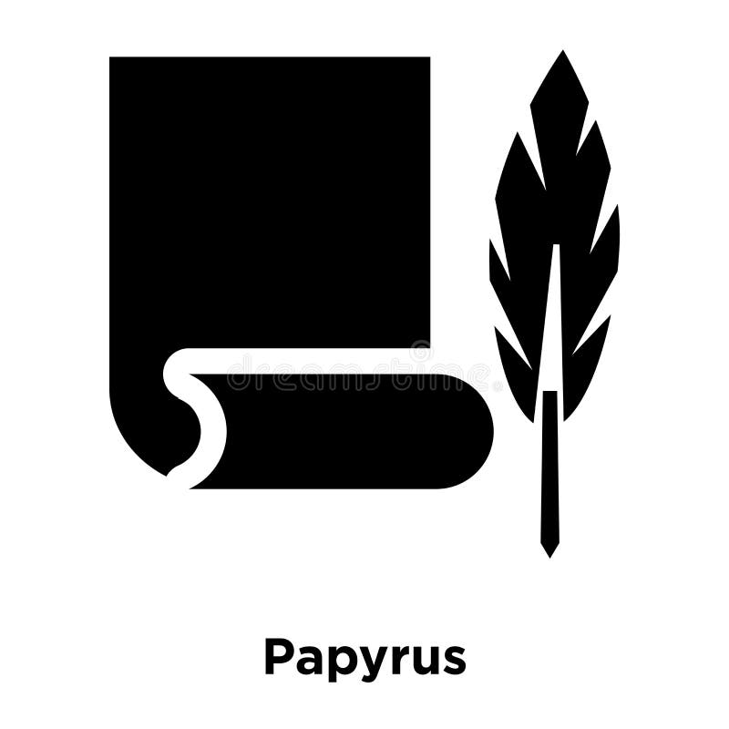 Papyrus Icon Vector Isolated on White Background, Logo Concept O Stock ...
