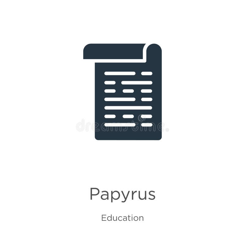 Papyrus Icon Vector. Trendy Flat Papyrus Icon from Education Collection ...
