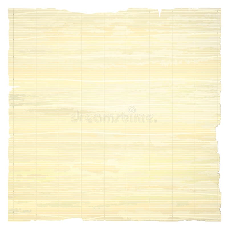 Papyrus-Papier Lokalisiert Auf Weißem Hintergrund Vektor Abbildung ...