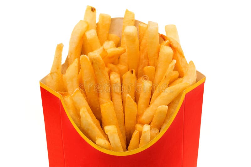 Pommes frites en paquet photo stock. Image du pommes, paquet - 8528504