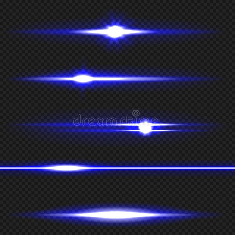 Paquete Azul De Los Rayos Laser Ilustración del Vector - Ilustración de ...