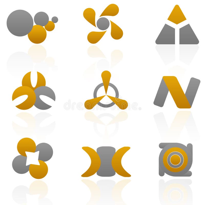 Paquete de la insignia stock de ilustración. Ilustración de logotipo ...