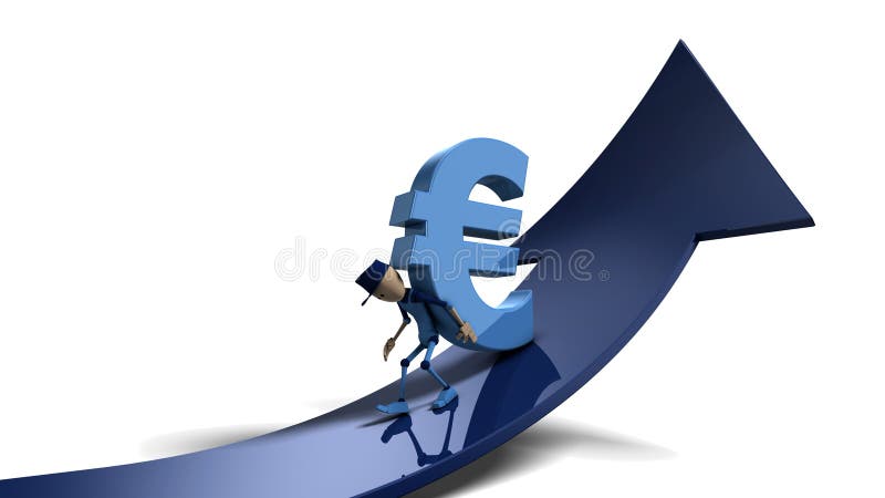 Para cima ilustração stock. Ilustração de crescimento - 12586452