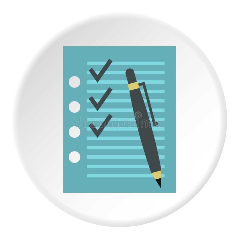 Para Fazer O Círculo Do ícone Da Lista Ilustração do Vetor - Ilustração ...