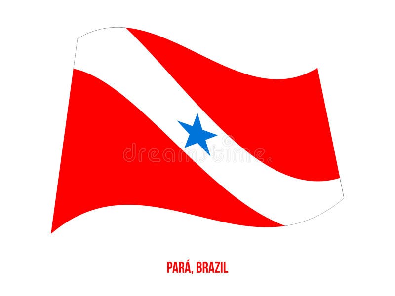 Para Flag Waving Vector Illustration on White Background. States Flag ...