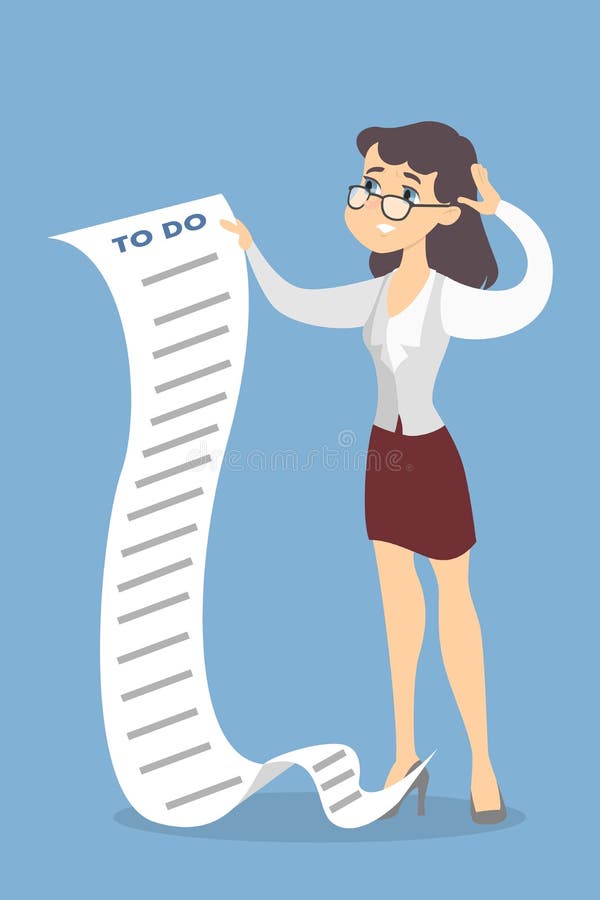 Lista larga stock de ilustración. Ilustración de examen - 6935227