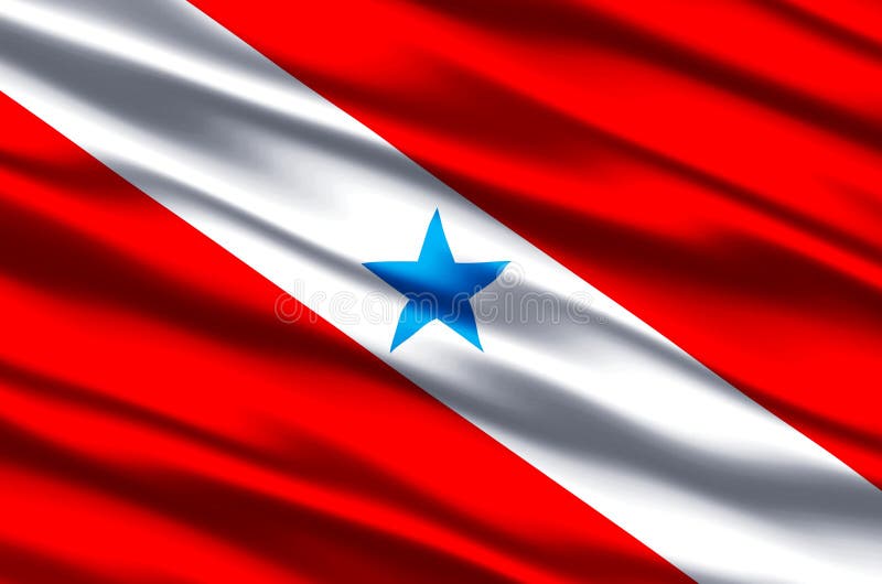 Para Realistic Flag Illustration. Stock Illustration - Illustration of ...