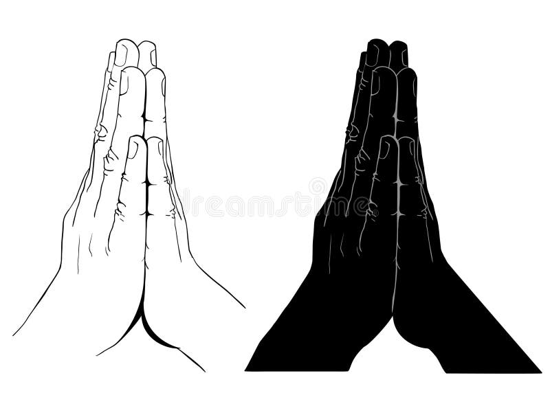 Para rogar ilustración del vector. Ilustración de iglesia - 26826339