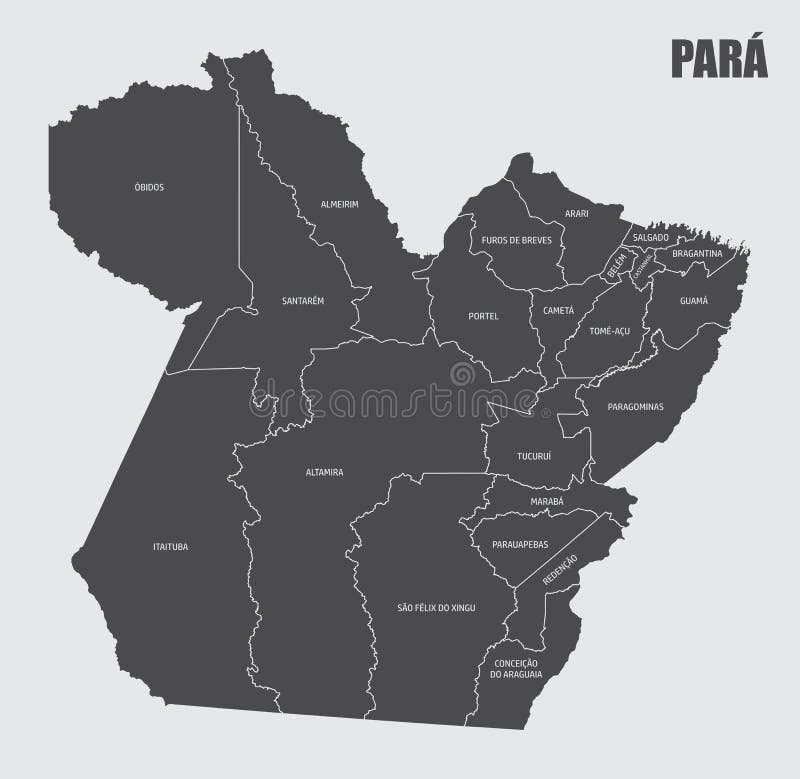 Para State Map Stock Illustrations – 210 Para State Map Stock ...