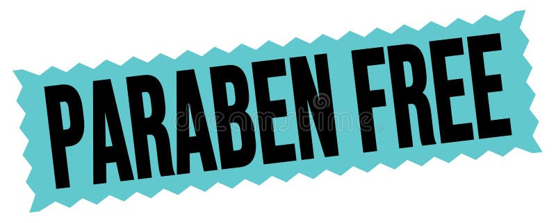 PARABEN FREE Text Written on Blue-black Zig-zag Stamp Stock ...