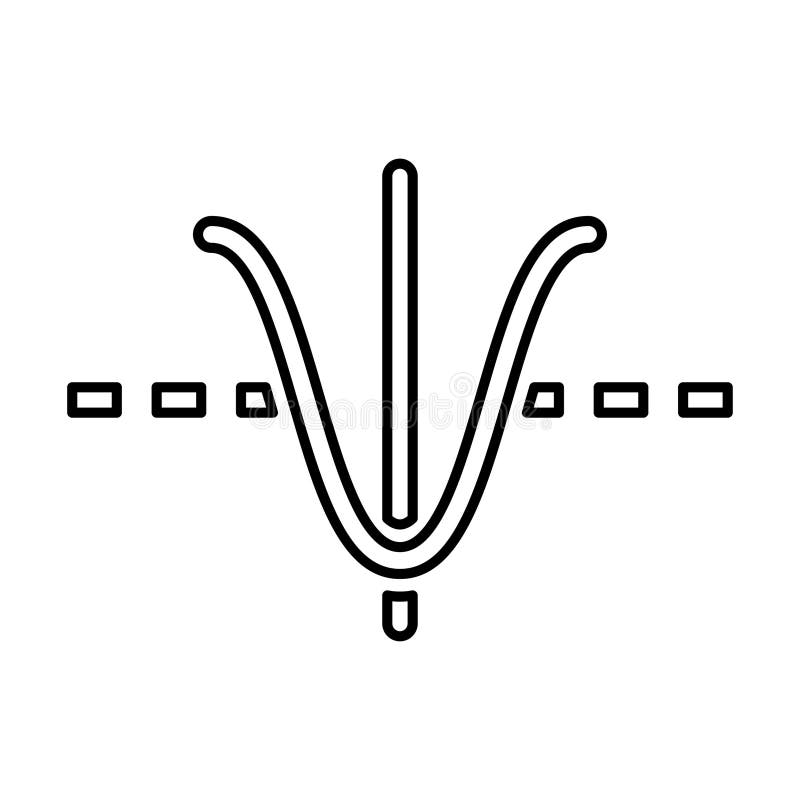 Parabola Icon in Different Style Vector Illustration. Two Colored and ...