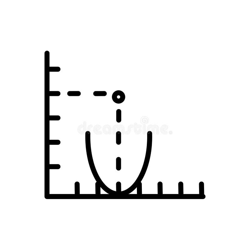 Parabola Icon Vector Isolated on White Background, Parabola Sign , Line ...