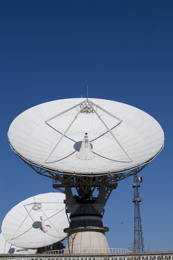 Parabolic antenna stock photo. Image of line, light, exploration - 7441796