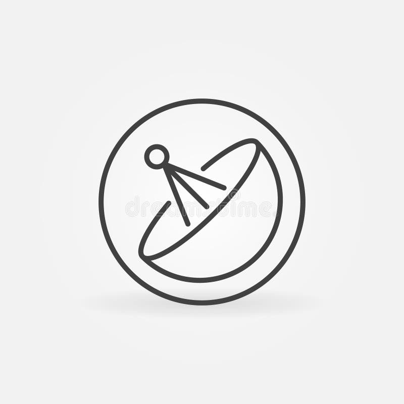 Parabolic Antenna Outline Icon. Signal Vector Concept Symbol Stock ...