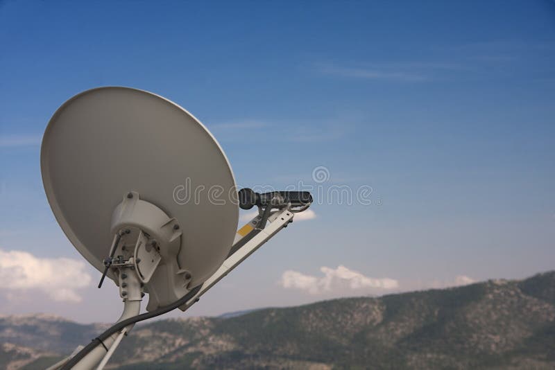Parabolic Dish Solar Energy Collector Stock Photo - Image of collector ...