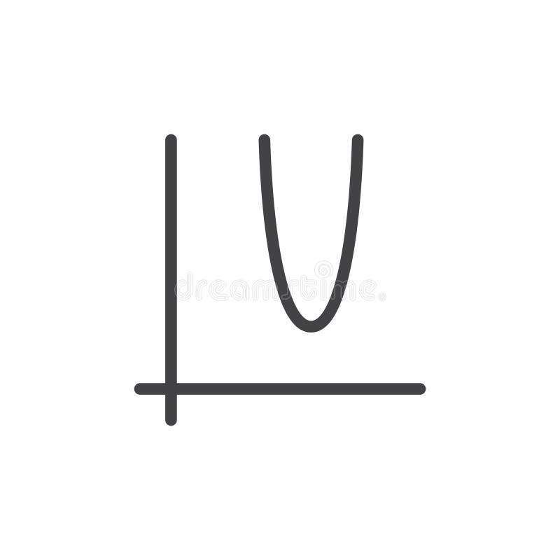 Parabolic Function Icon Thin Outline Art Symbol Stock Illustration ...