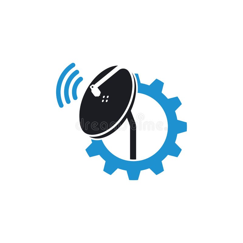 Parabolic Satellite Tv Icon Vector Illustration Design Stock Vector ...