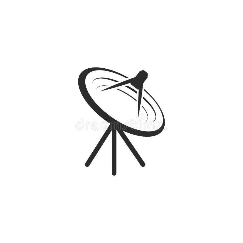 Parabolic Satellite Tv Icon Vector Illustration Design Stock Vector ...