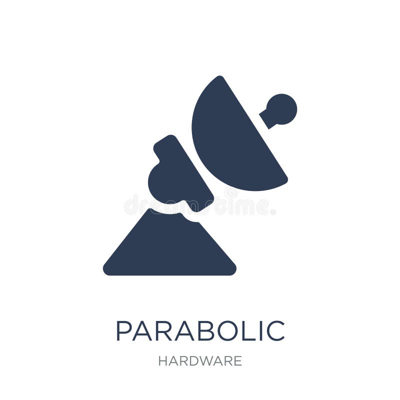 Parabolic Icon Vector Isolated on White Background, Parabolic Sign ...