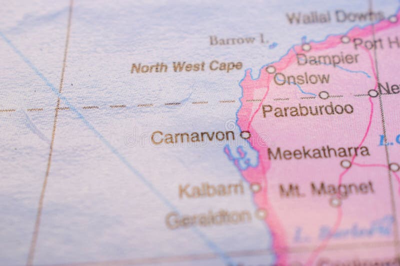 Paraburdoo on the World Map-Geo Political Map Stock Photo - Image of ...