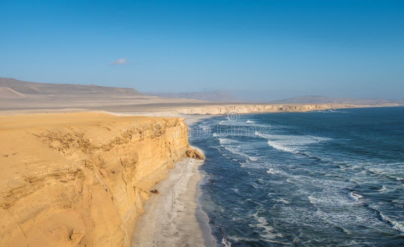 Paracas Natural Reserve, Peru Stock Image - Image of rock, catedral ...