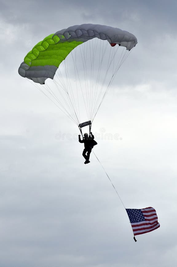 Parachute stock image. Image of parachute, flag, sport - 14706799