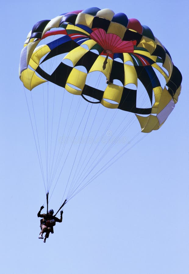 Red parachute stock image. Image of leisure, sport, colorful - 24458891