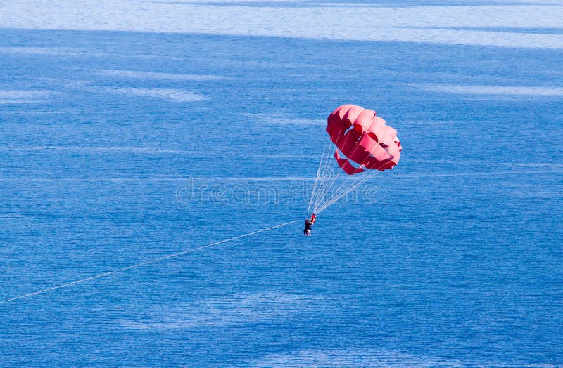 Parachute on the beach stock photo. Image of beach, high - 108714378
