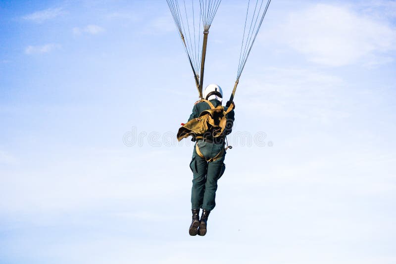 Parachute stock photo. Image of animal, blue, borne, parachute - 41972306