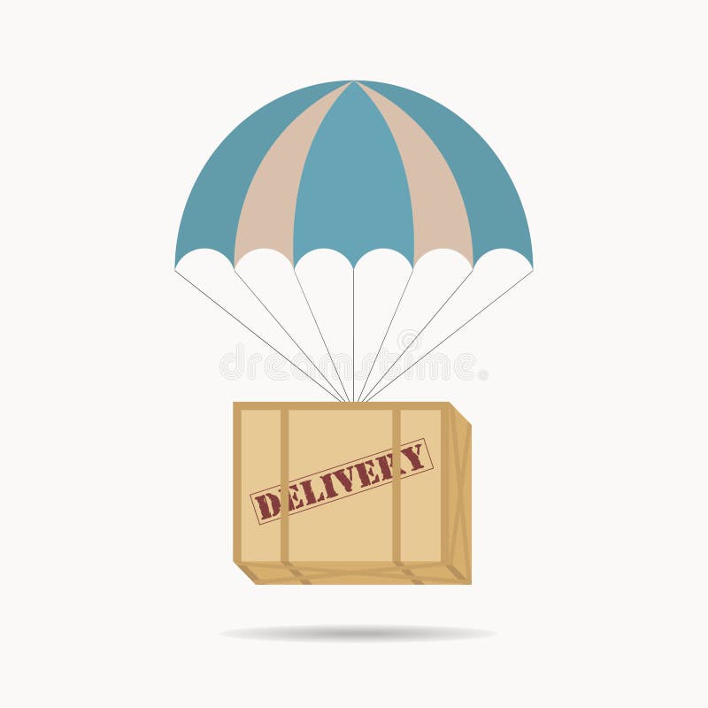 Parachute box package stock vector. Illustration of home - 91622433