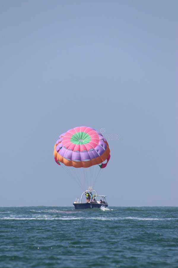 Parachute stock photo. Image of boat, parachute, paraceiling - 168620746