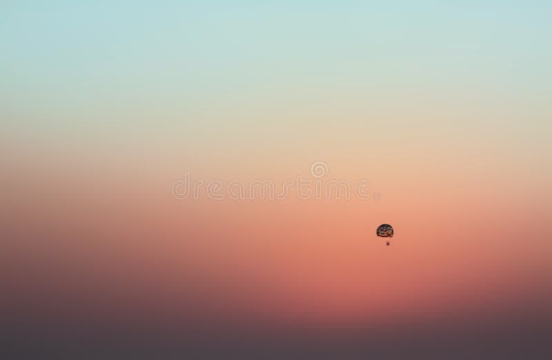 The Parachute Flies Across the Sky Stock Photo - Image of distant ... The Parachute Flies Across the Sky Stock Photo - Image of distant ...